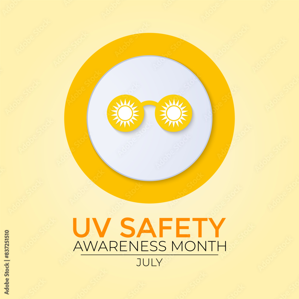 Vector illustration on the theme of UV safety awareness month is ...