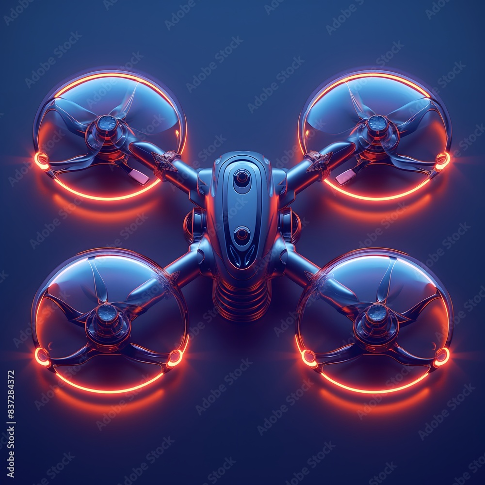 DRONE SPORTS that features an ai generative design FPV quadcopter drone ...