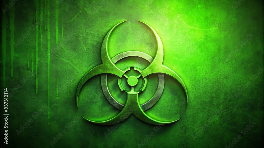 green biohazard symbol for environmental safety, biohazard, symbol ...
