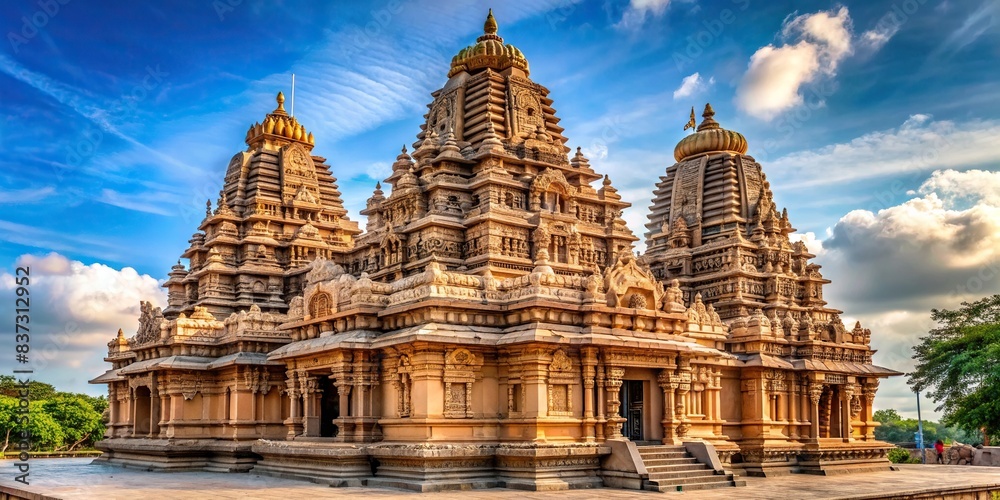 Medieval-style Hindu temple , Hindu, temple, medieval, architecture ...