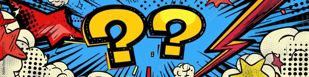 Arrow Cartoon. Comic and Cartoon Symbols with Question Mark ...