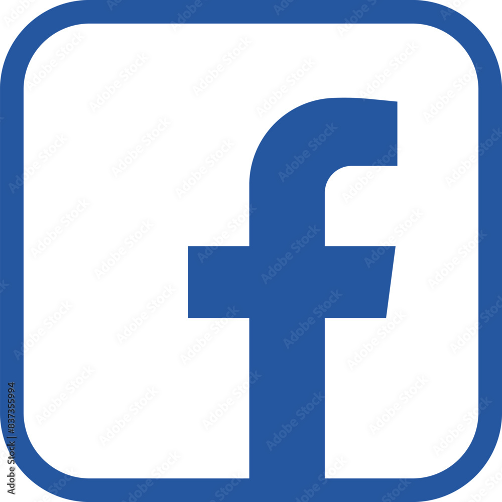 Facebook Logo Icon. Social Media Vector Stock Illustration Stock Vector ...