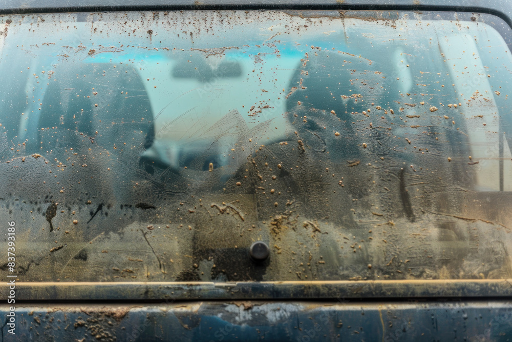 Steamed Up Car Windows with Condensation and Dirt Stock Photo | Adobe Stock
