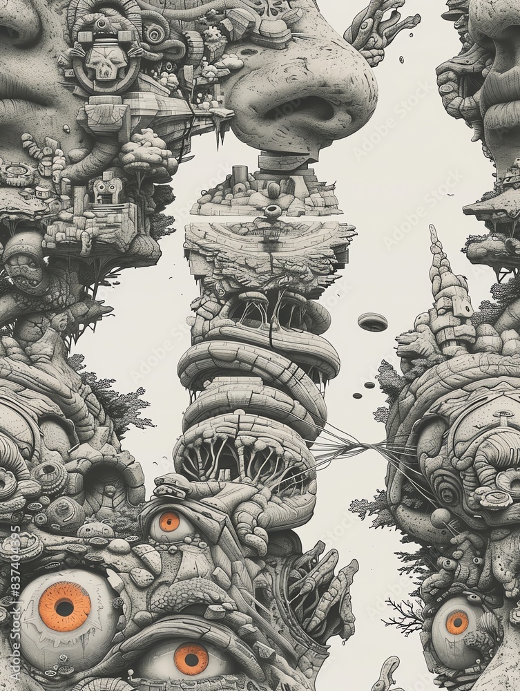 29 Evolution of a cyclops, one-eyed giant, growth stages, mythical ...