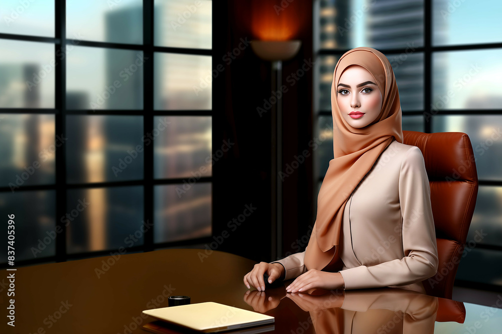 Professional Confident Arab Business Woman -1- Beautiful Young Hijabi ...