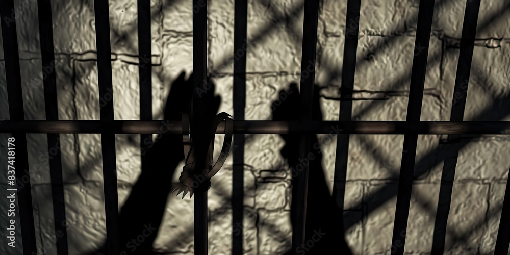 Breaking Free from the Cycle: A determined individual, arms stretched ...