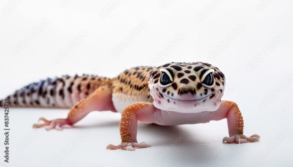 common leopard gecko - Eublepharis macularius - is a ground dwelling ...