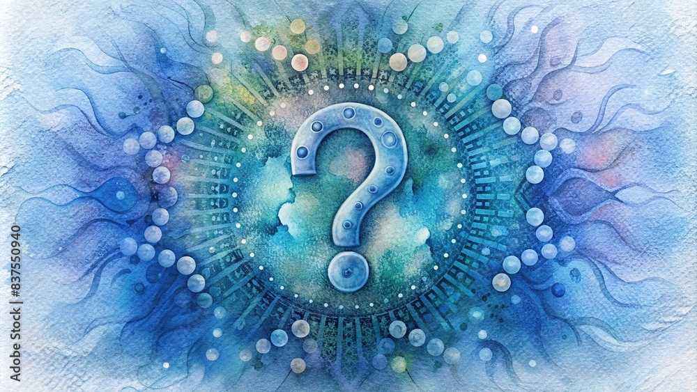 Digital Question Mark Surrounded By Binary Code Representing In Question Answering Systems And