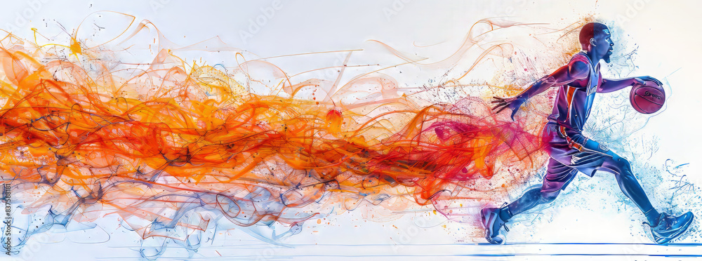 Olympic Sports. Handball. One line drawing on white background ...