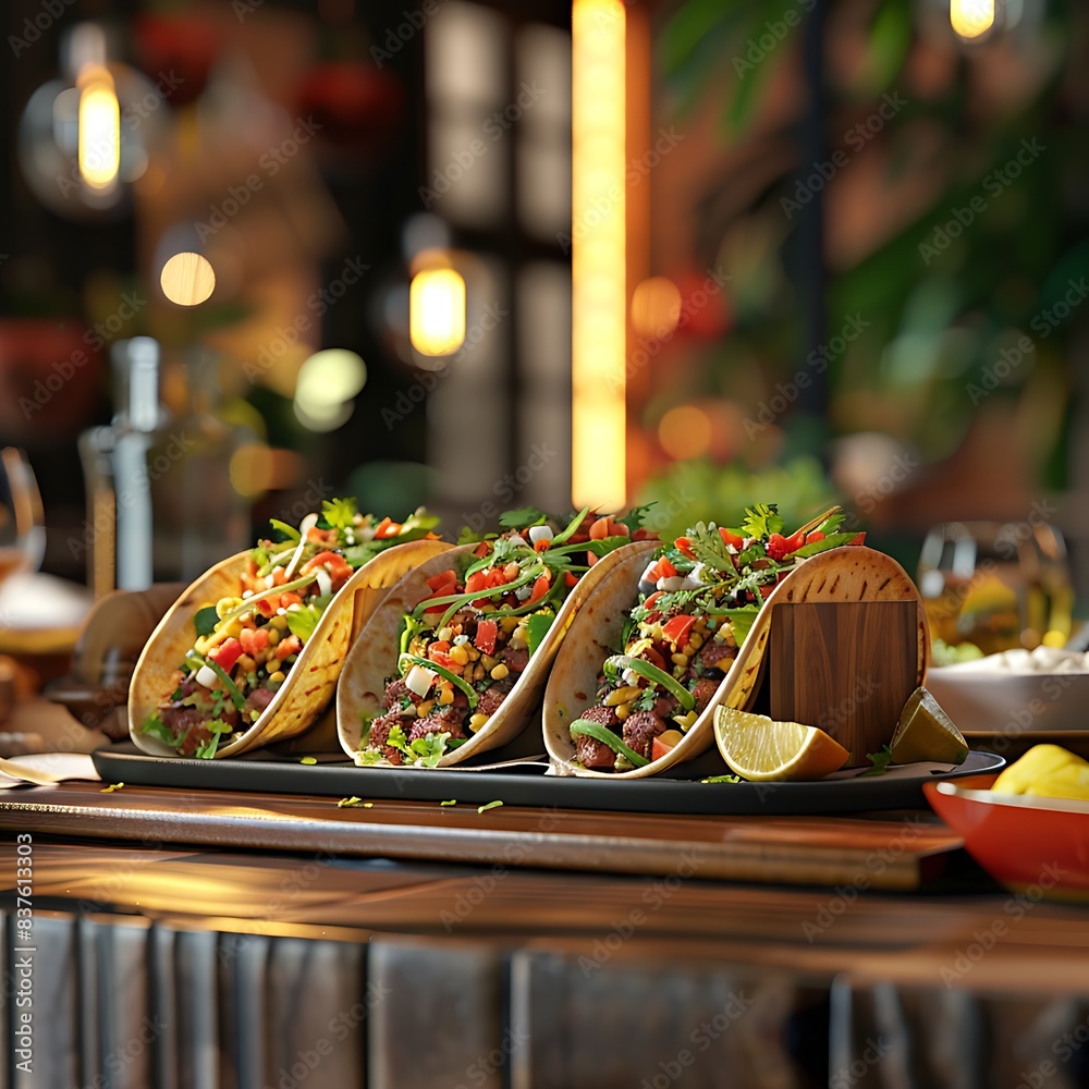 Step into an elevated dining experience with this image of an elegant ...