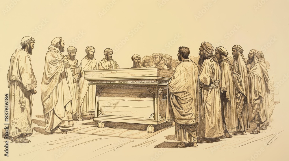 1 Samuel 6 Biblical Illustration: Ark's Return, Reception at Beth ...