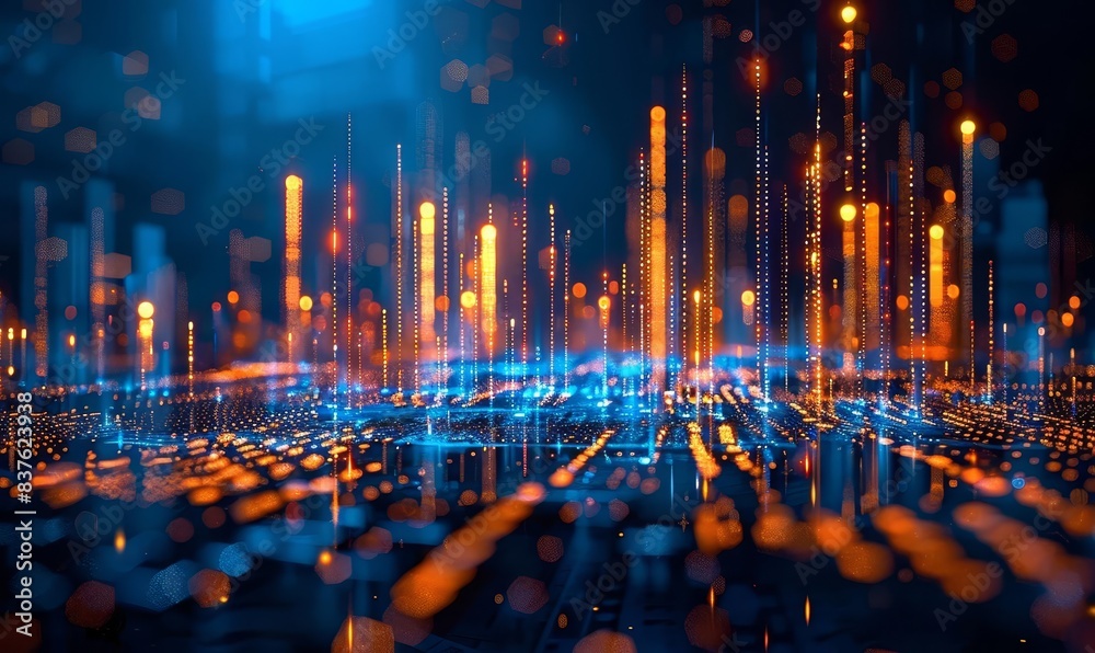 Big data in finance, digital transaction analysis, holographic graphs ...