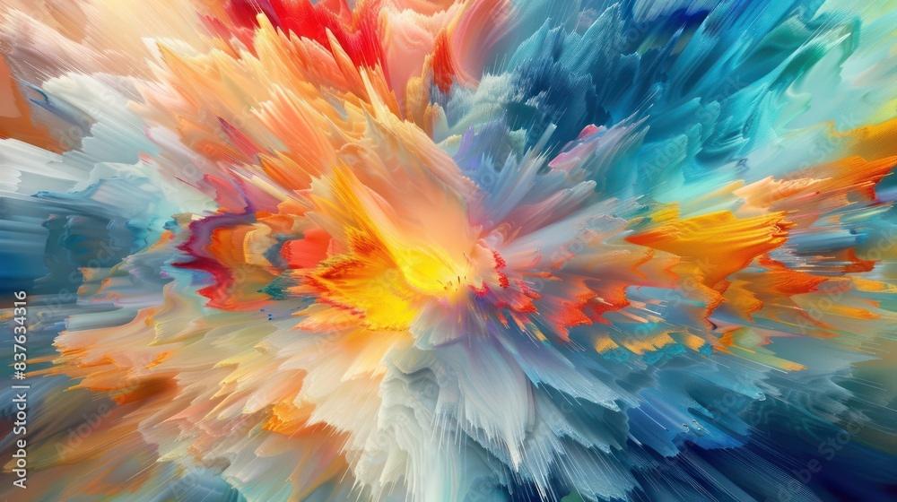 Euphoric Eruption: Photograph an explosion of vibrant colors and ...