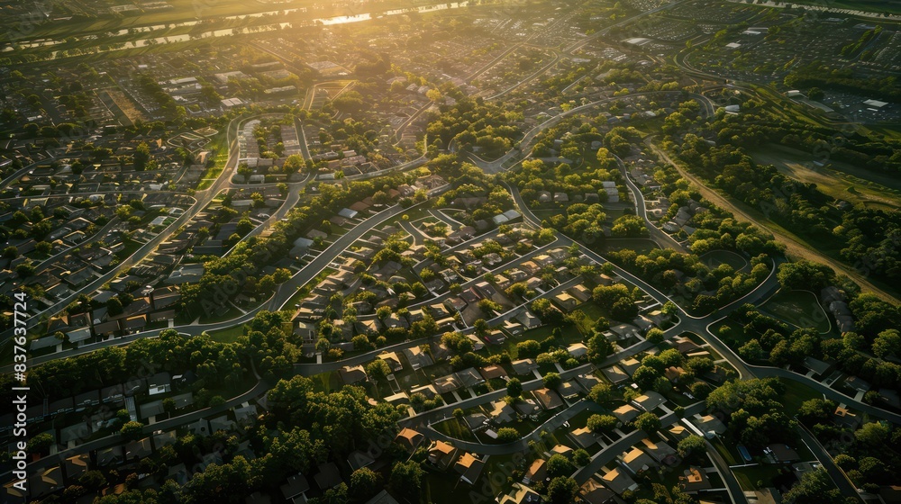 Satellite Suburbs: Photograph sprawling suburban communities or ...