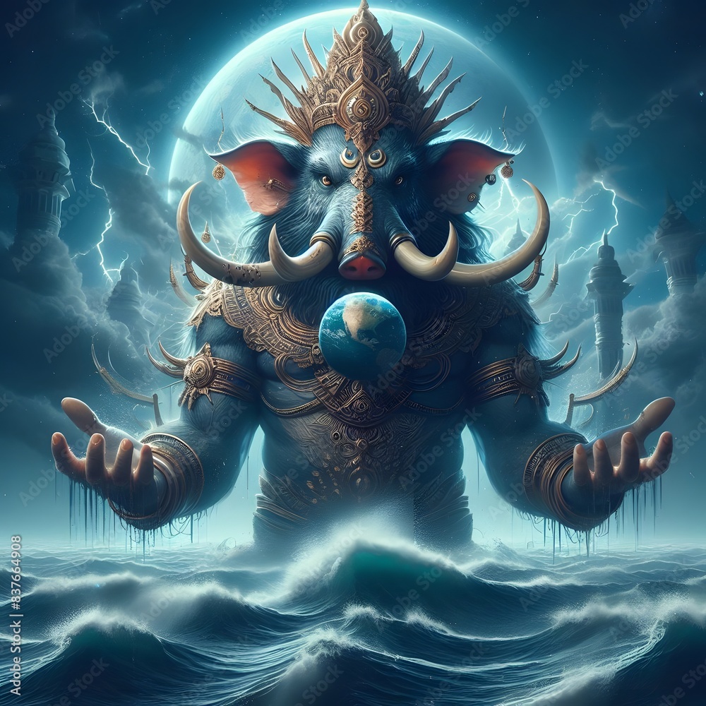 Varaha avatar of Vishnu | Varaha, the 3rd avatar of Lord Vishnu | The ...