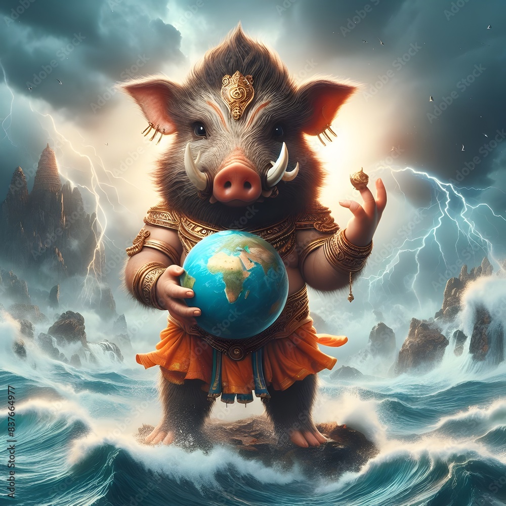 Foto de Varaha avatar of Vishnu | Varaha, the 3rd avatar of Lord Vishnu ...