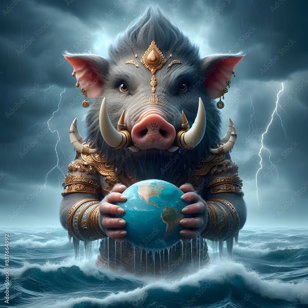 Varaha avatar of Vishnu | Varaha, the 3rd avatar of Lord Vishnu | The ...