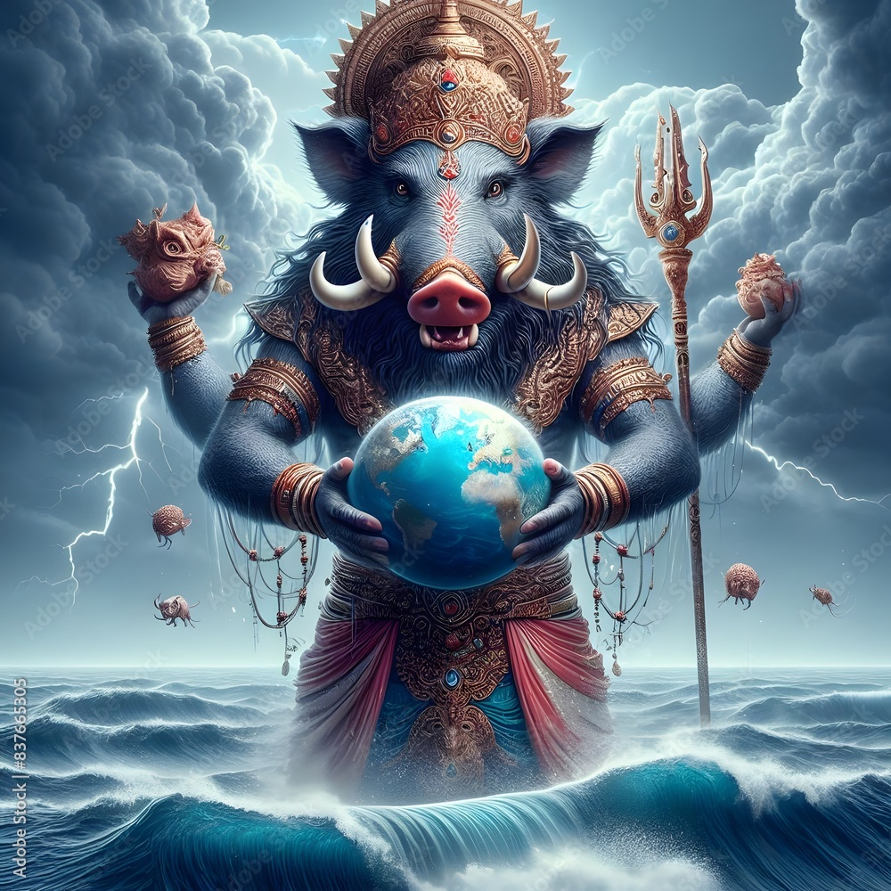 Varaha avatar of Vishnu | Varaha, the 3rd avatar of Lord Vishnu | The ...