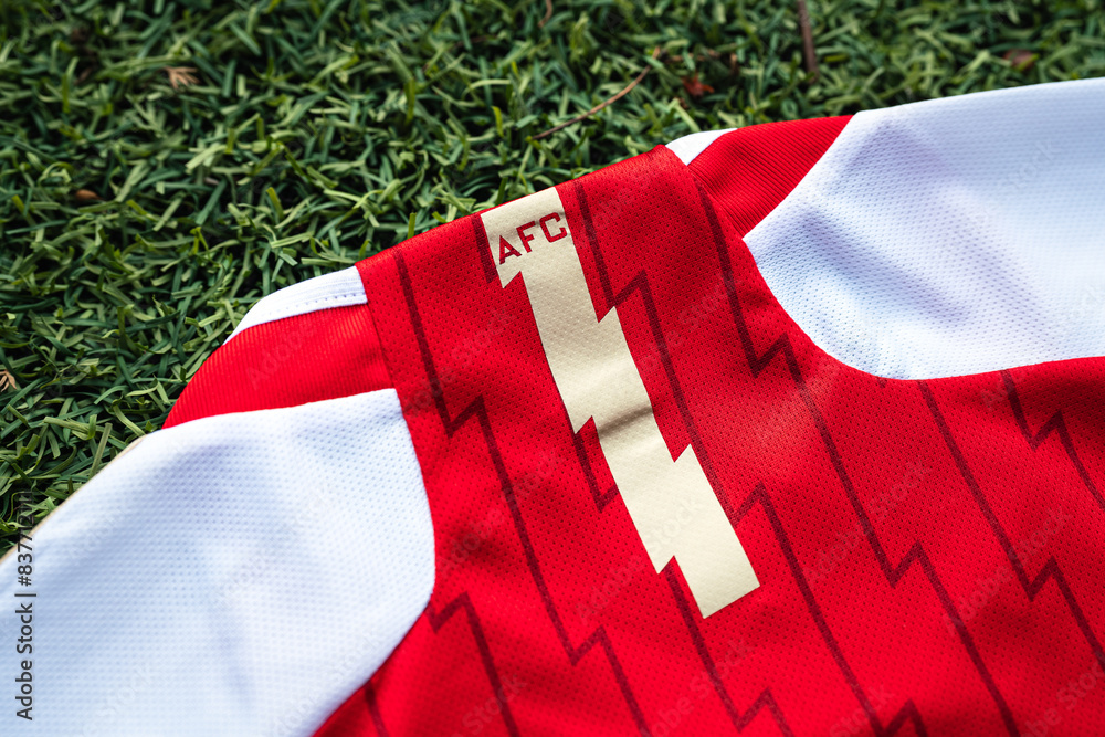 Thailand - June 2024: Adidas is launch Arsenal FC home jersey kit for ...