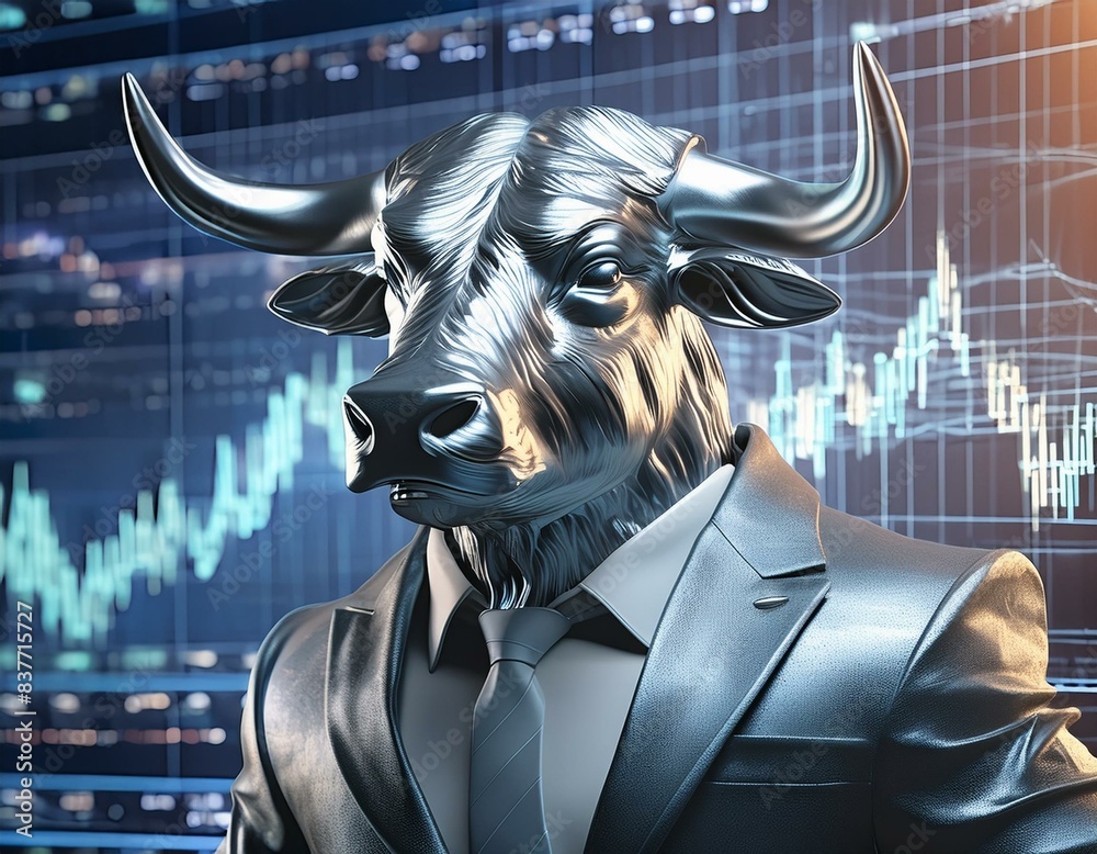 Depicting the relentless pursuit of profit in the financial market, a ...