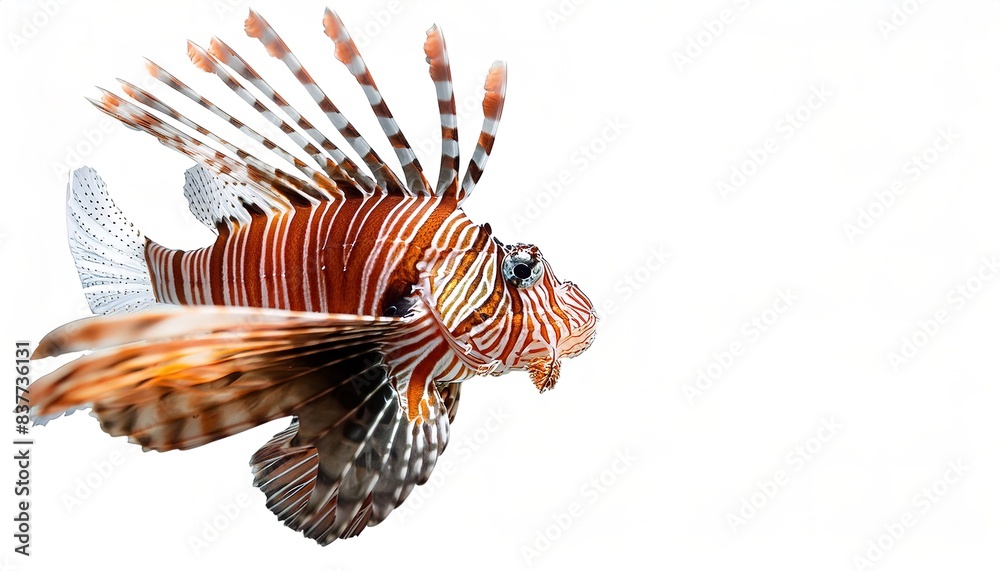 lion fish or lionfish - Pterois volitans - a genus of venomous marine ...