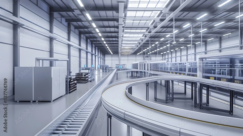 1. Visualize a high-speed production line in industrial manufacturing ...