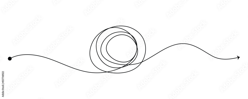 Insane messy line.Set of messy clew symbols connected between them line ...