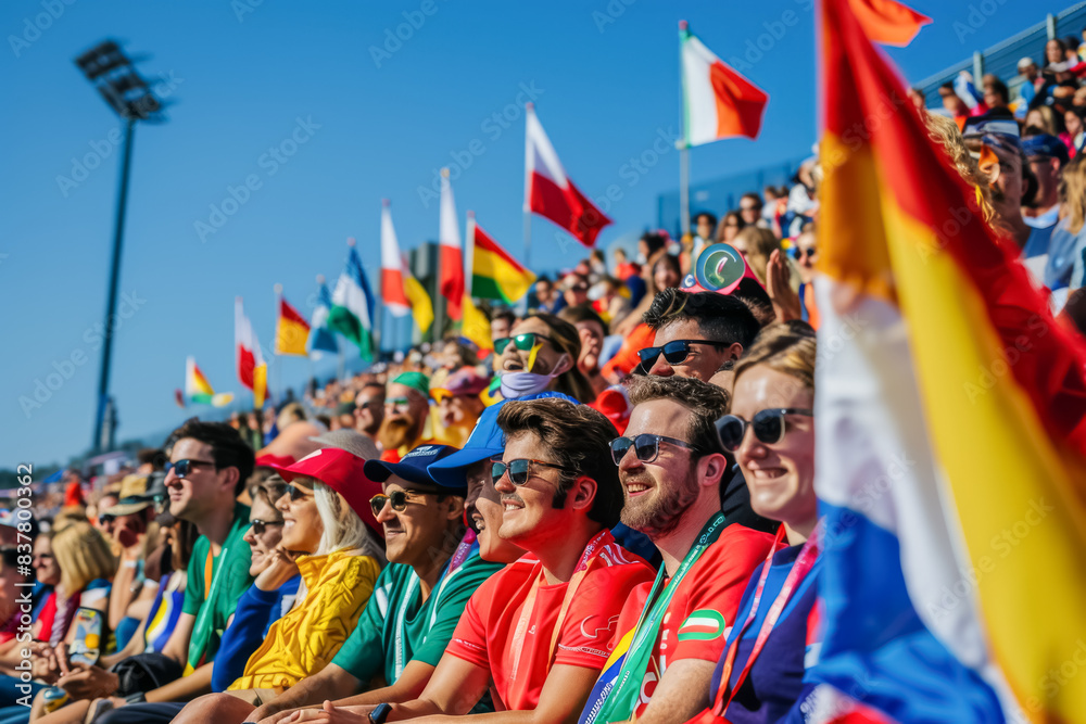 International fans from different countries celebrate the 2024 Olympic ...