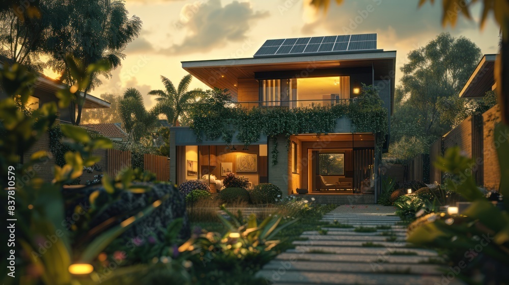 The home is powered by a battery backup solution. Help households make ...