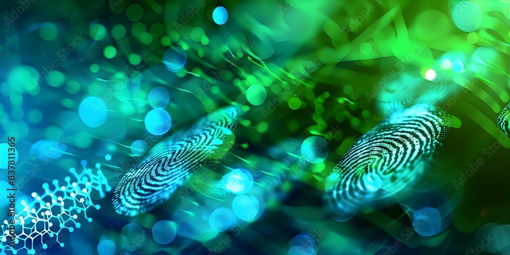 Different Types Of Biometric Data Fingerprints Retina Scans Dna And Unique Physical