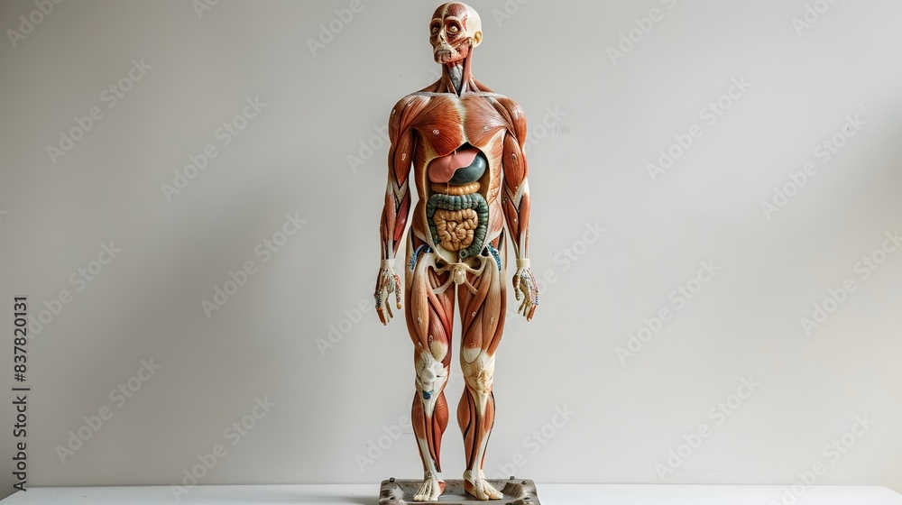 Detailed Cross-Section of Human Body Showing Anatomical Layers of ...