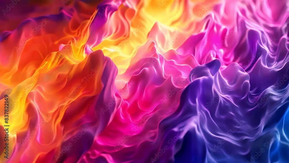 Heatmap aesthetic with thermal colors morphing, intense and captivating ...