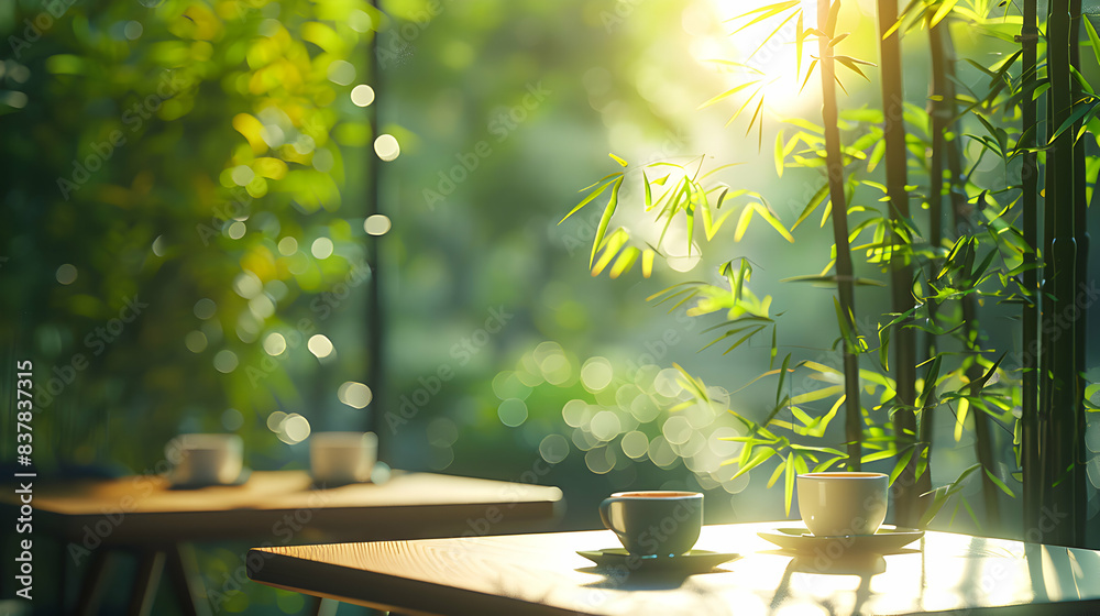 Cafe Server Enhanced by Bamboo Forest: Symbolizing Nature Inspired ...