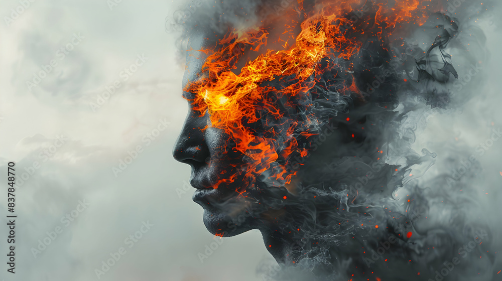 Employee Burnout: A Photo Realistic Depiction of Overwork and Stress in ...