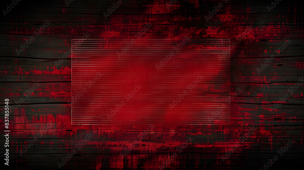 retro cctv or vhs video white noise background texture with red ...