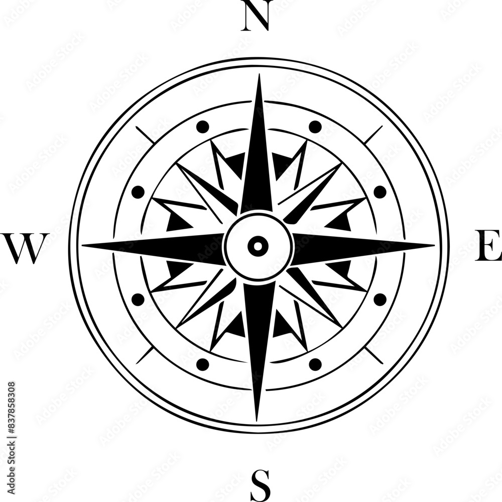 compass vector transparent background PNG clipart Stock Vector | Adobe ...