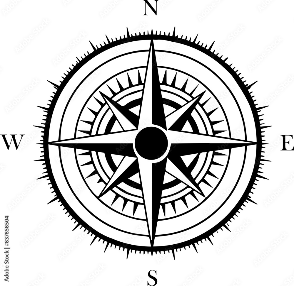 compass vector transparent background PNG clipart Stock Vector | Adobe ...