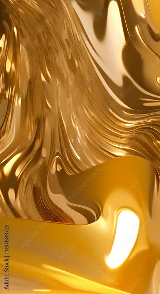 Golden liquid Abstract gold liquid Golden wave background abstract gold ...