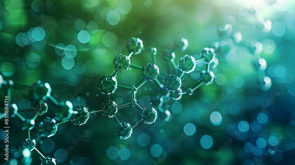 A dynamic biotech background with geometric shapes in varying shades of ...