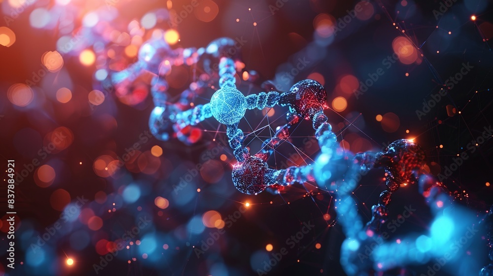 A visually engaging background with interconnected geometric shapes in ...