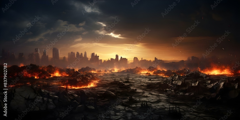 Impact of Climate Change on Earth Natural Disasters, Pollution, Melting ...