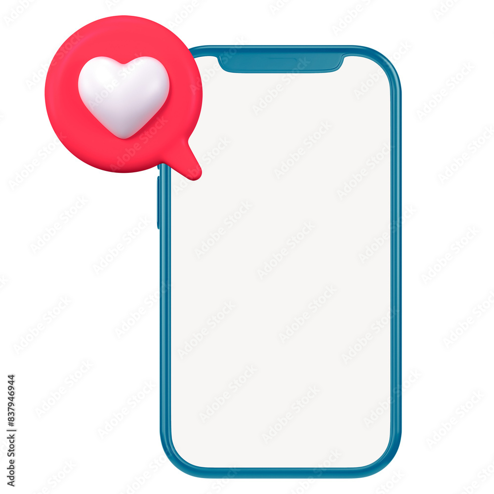 Heart notification png clipart, mobile phone, social media graphic on ...