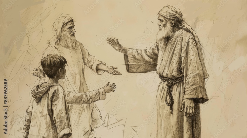 Visual of the Parable of the Prodigal Son: Son’s Return and Father’s ...