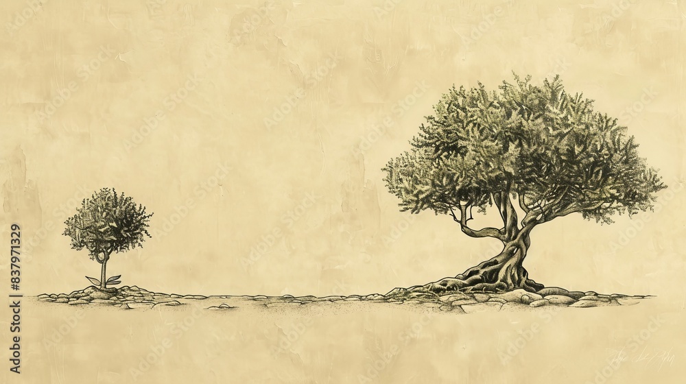 The Parable of the Mustard Seed: Seed Growing into Large Tree, Biblical ...