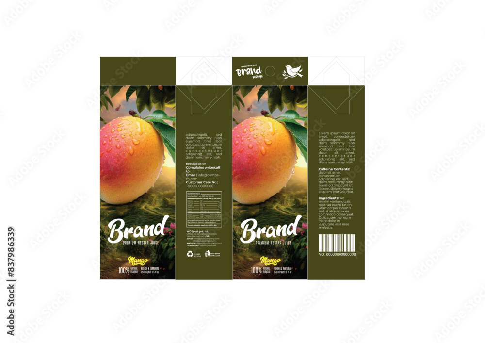 Juice packaging design - Refreshing Design for Juice Packaging Stock ...