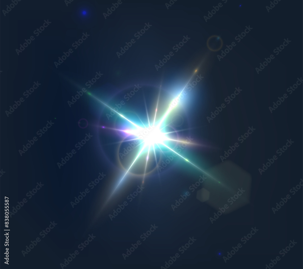 Flash, realistic highlights, glowing effects, camera light, sunlight ...