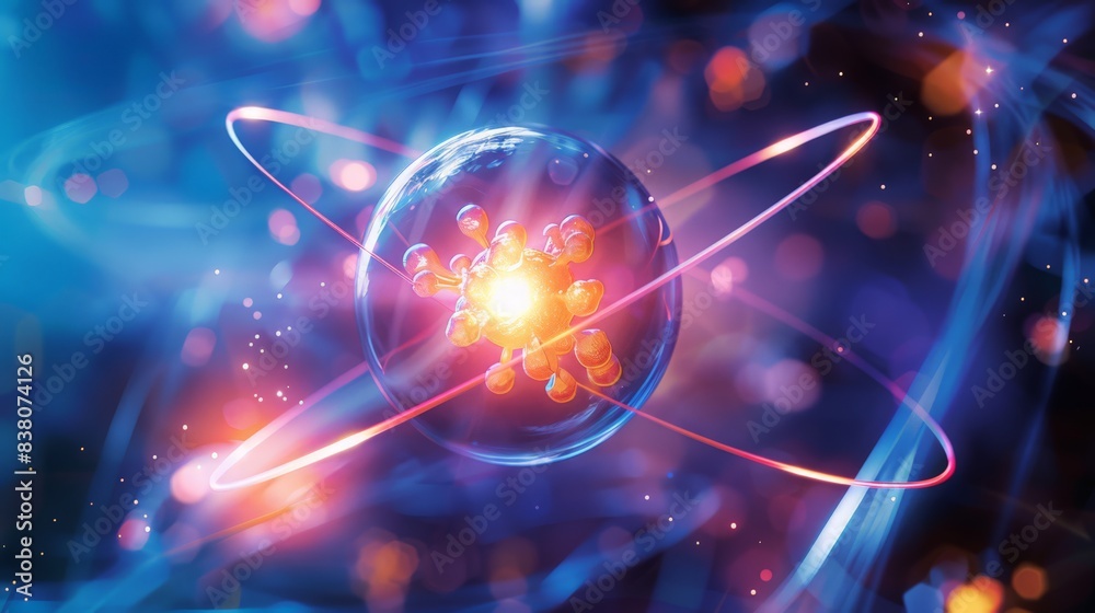 The electron cloud around an atom's nucleus is described by probability ...