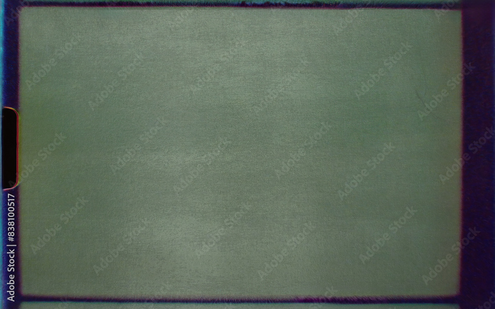 scan of blank or empty super 8mm film frame with dust, scratches and ...