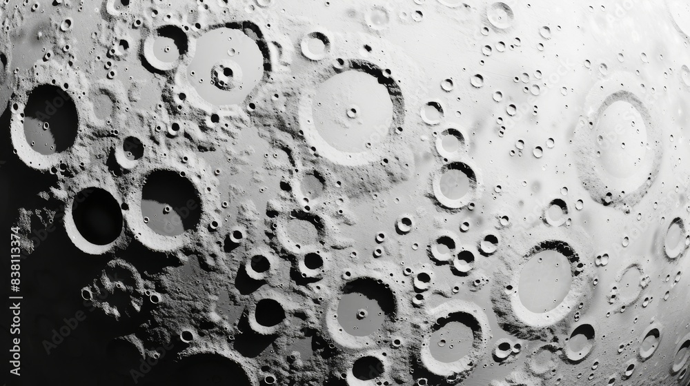 An isolated moon surface on a transparent background - Generative ...