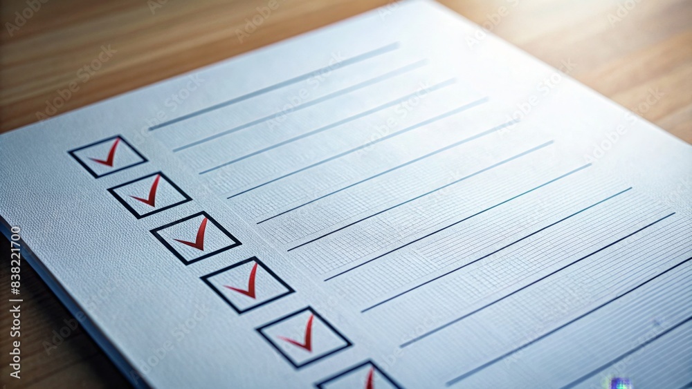 Digital checklist or online form for efficient organization and ...